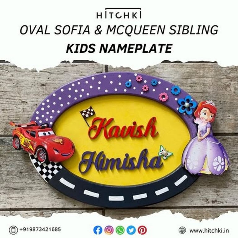 Amazing & Heartfelt Sibling Kids Nameplate Ideas for Homes