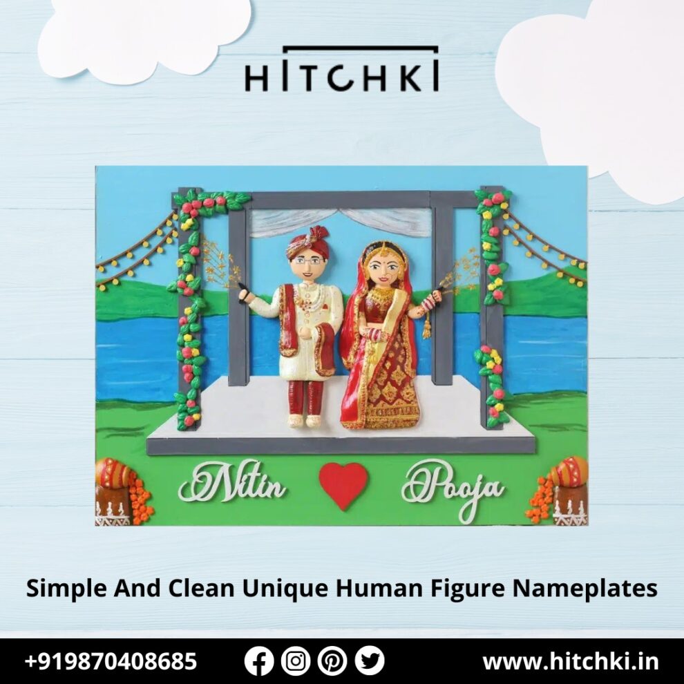 Unique Human Figure Nameplates | Simple and Clean