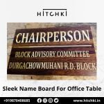 Sleek Name Board for Office Table - Elevate Your Workspace