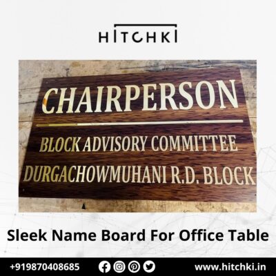 Sleek Name Board for Office Table - Elevate Your Workspace
