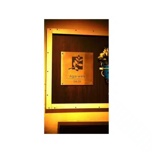 Stainless Steel 304 Designer Engraved Name Plate Customised