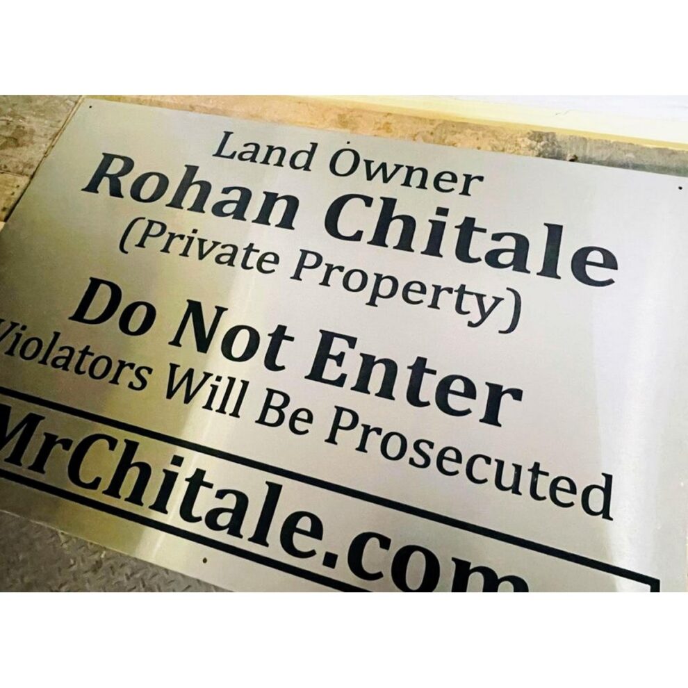 Stainless Steel 304 Engraved Company Plate | Waterproof