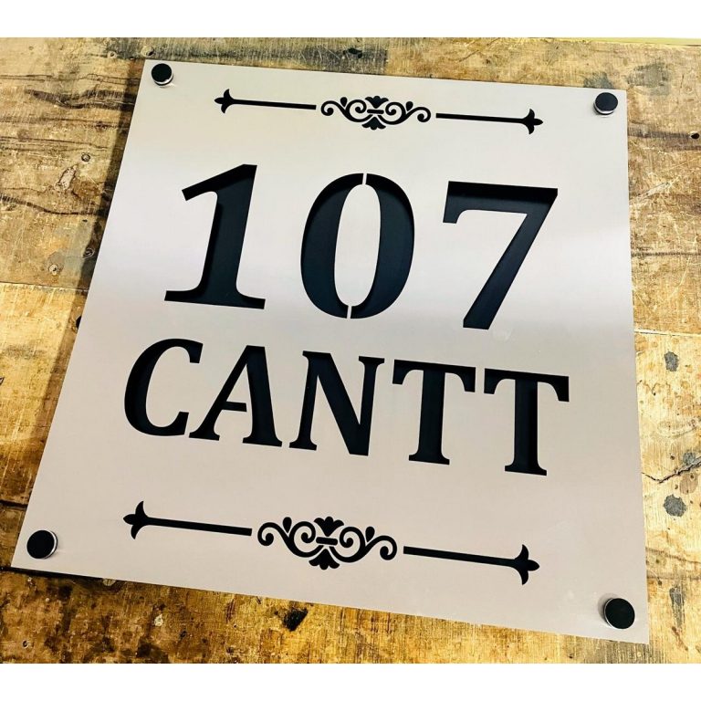 Buy Stainless Steel Laser-Cut Light Name Plate | HITCHKI