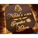 Stainless Steel LED Home Name Plate | Weatherproof