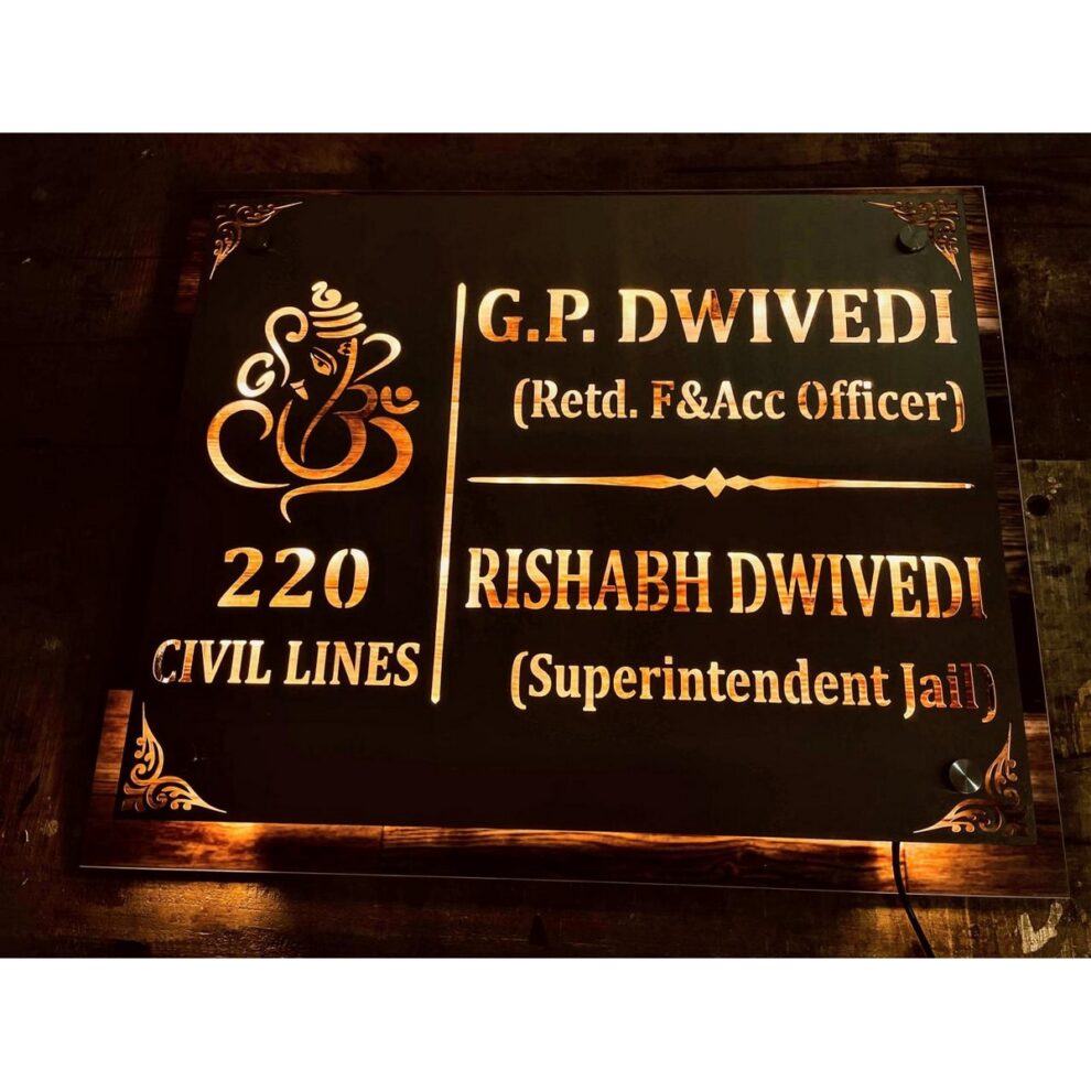 Ganesha Metal Nameplates: A Spiritual Touch to Your Space