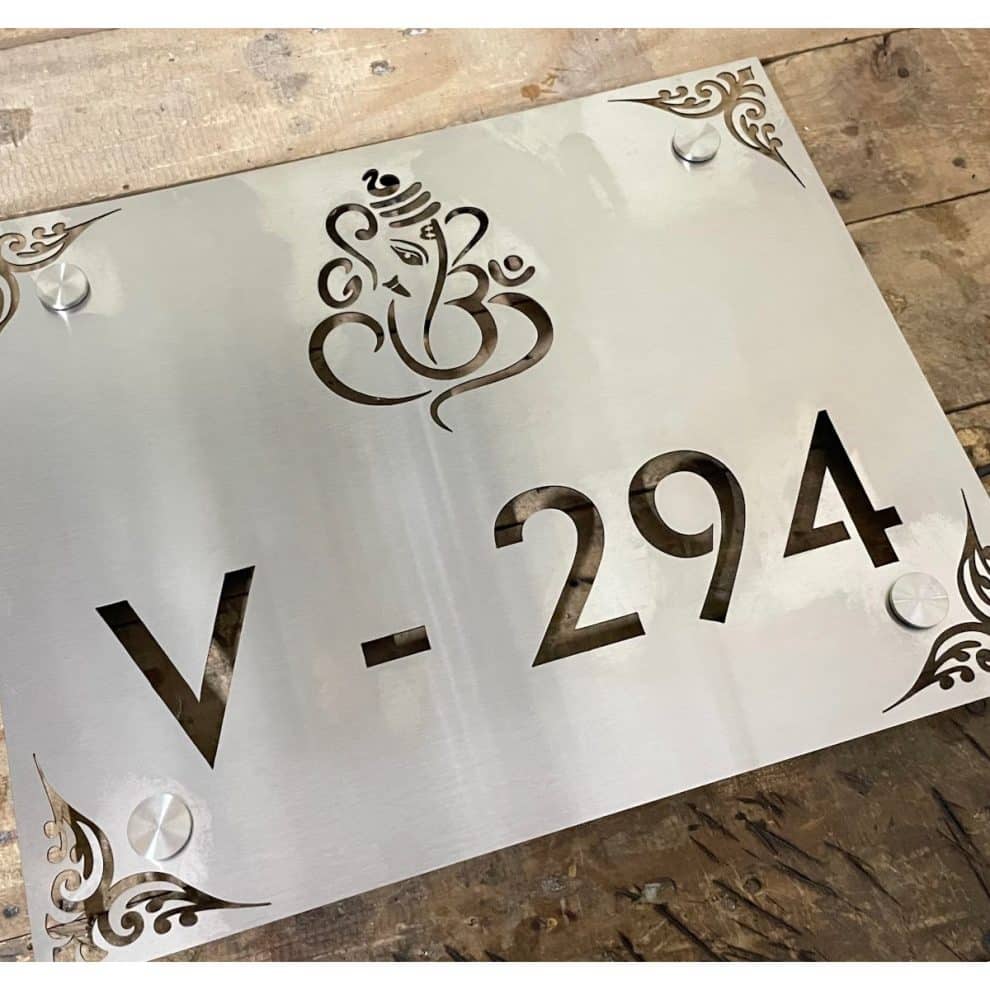 Stainless Steel 304 Waterproof Name Plate