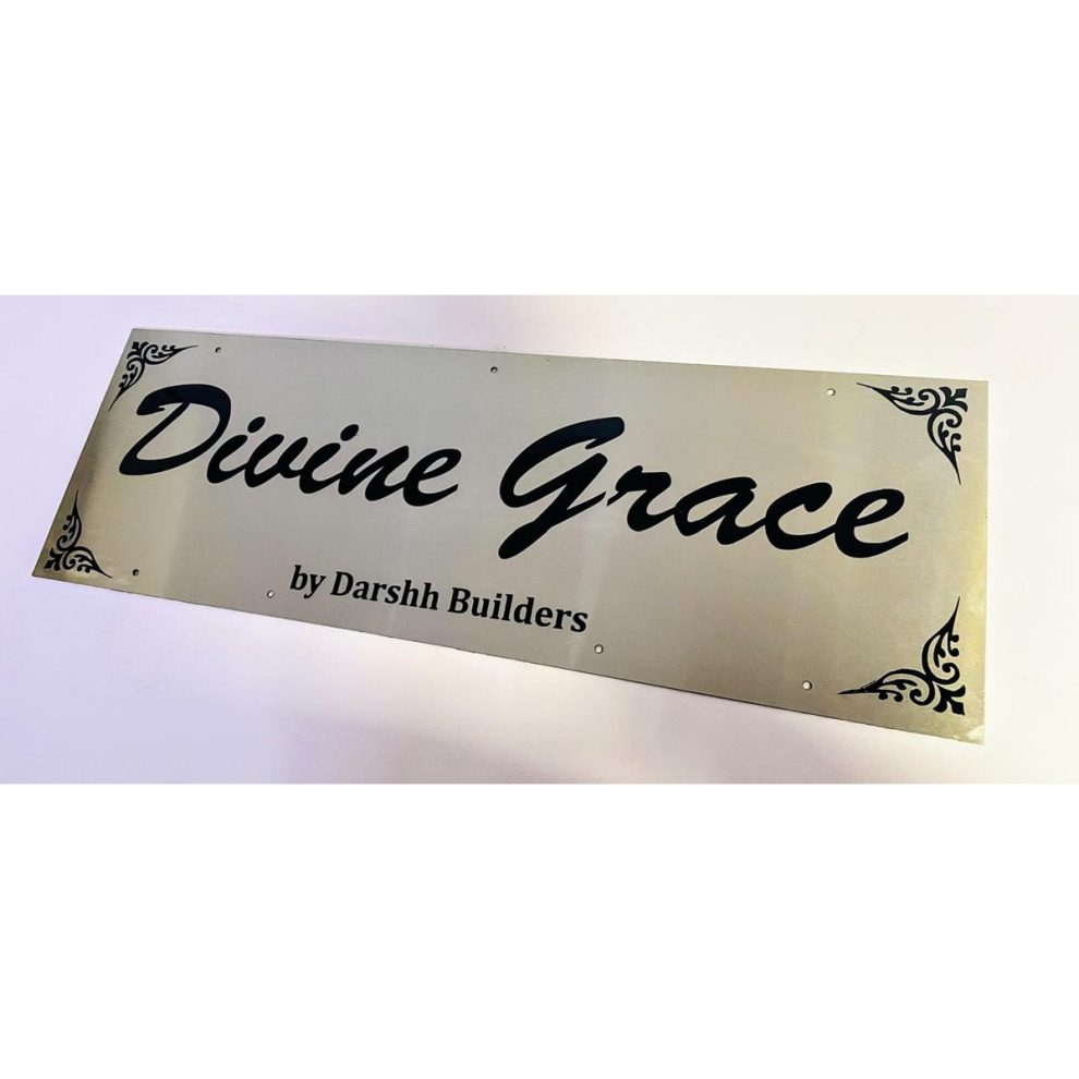 Stainless Steel Engraved Name Plate For Home Online