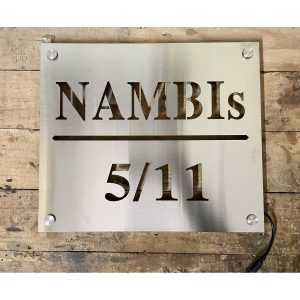 Stainless Steel LED Home Name Plate | Waterproof - SS 304