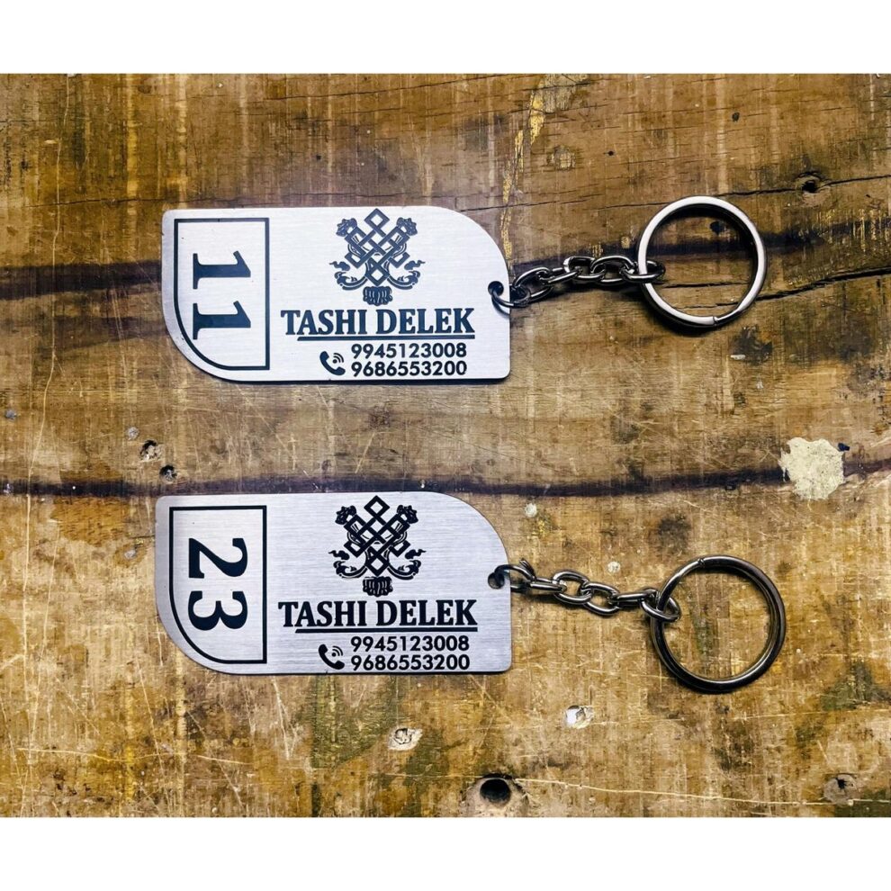 Keychains - Stainless Steel Laser Engraved Keychains