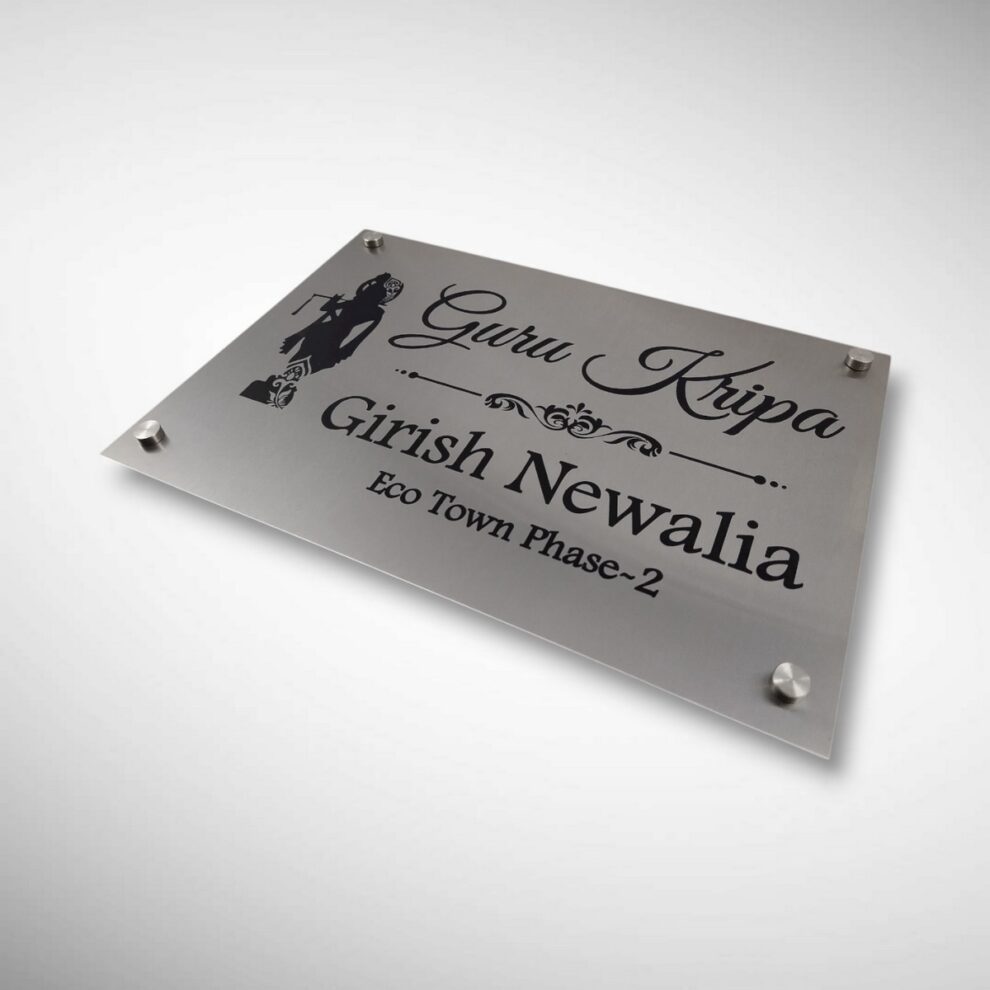 Luxury Stainless Steel Nameplates – Personalized