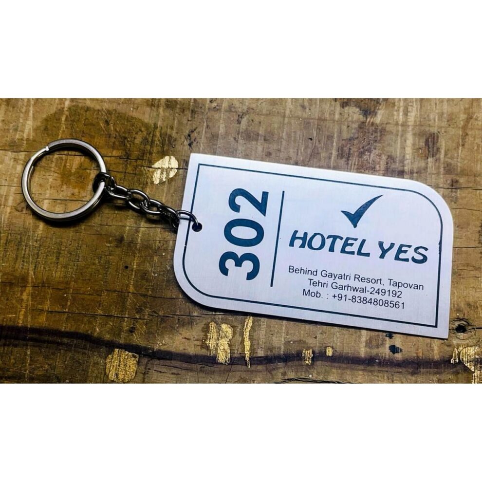 Stainless Steel Lazer Engraved Keychain | Customized