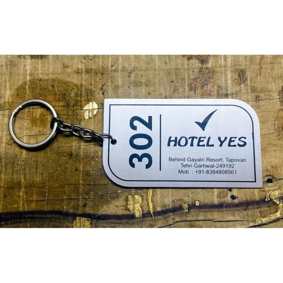 Stainless Steel Lazer Engraved Keychain | Customized