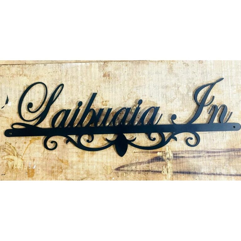 Metal CNC Lazer Cut Home Nameplate | Unique Designed