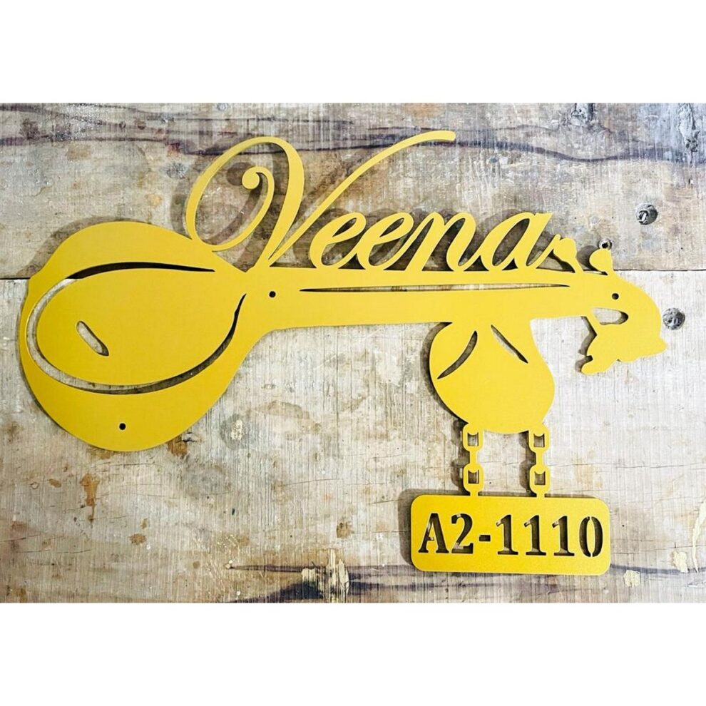 Metal CNC Laser Cut Name Plate 🏡 Personalized Elegance