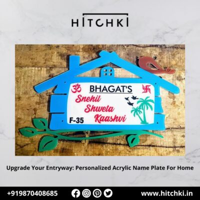 Acrylic Name Plates With Unique Designs | Customizable