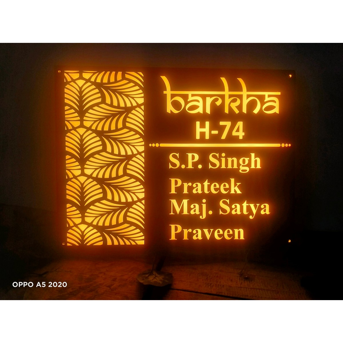 Name Plates with Light | HITCHKI