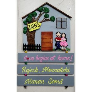 Couple Name Plates WIth Human Figures | Love On Display