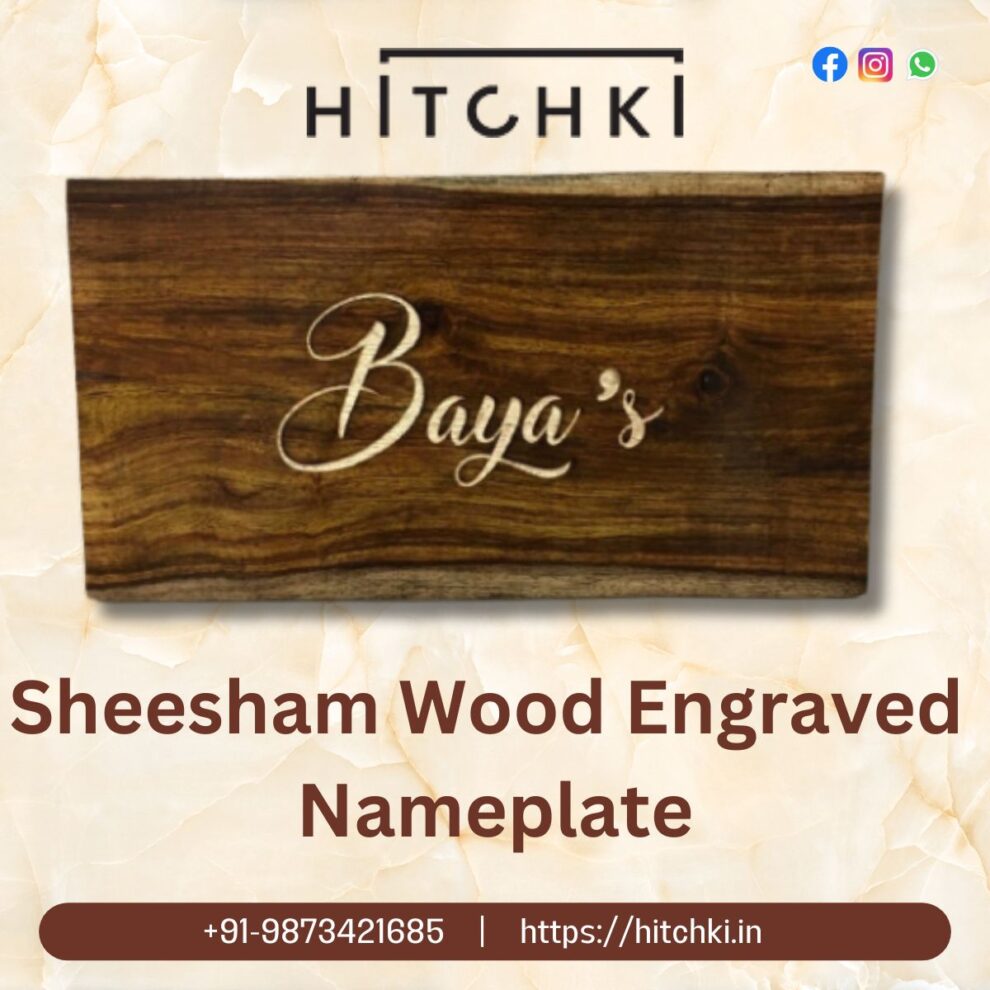 Wooden Engraved Nameplates: Adding Custom Elegance