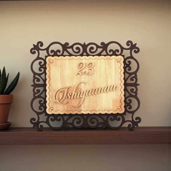 Exquisite Wooden Nameplates for an Elite Home Transformation