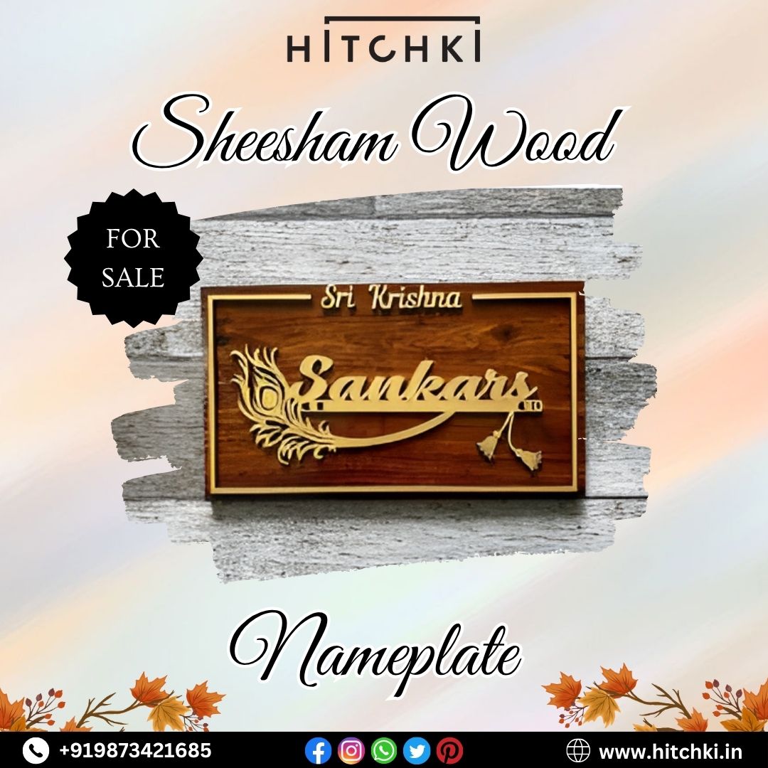 Personalized Wooden Name Plates for Home – by Hitchki.in